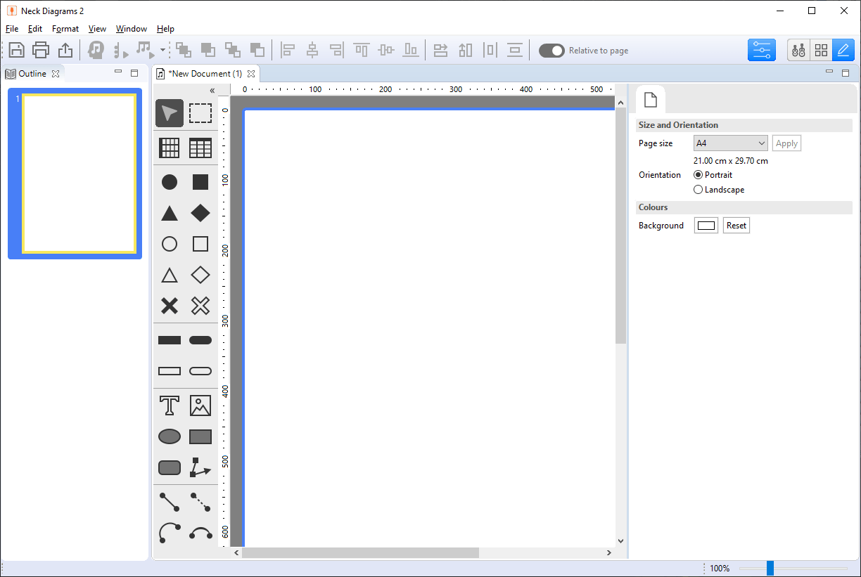 Creating a Diagram Page – Neck Diagrams Support