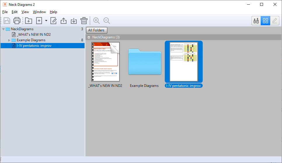 Saving the Diagram Page – Neck Diagrams Support