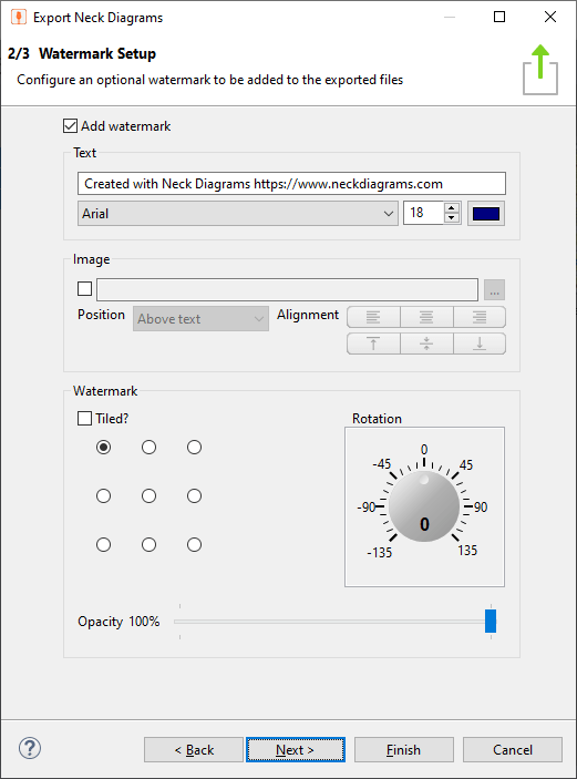 Exporting – Neck Diagrams Support